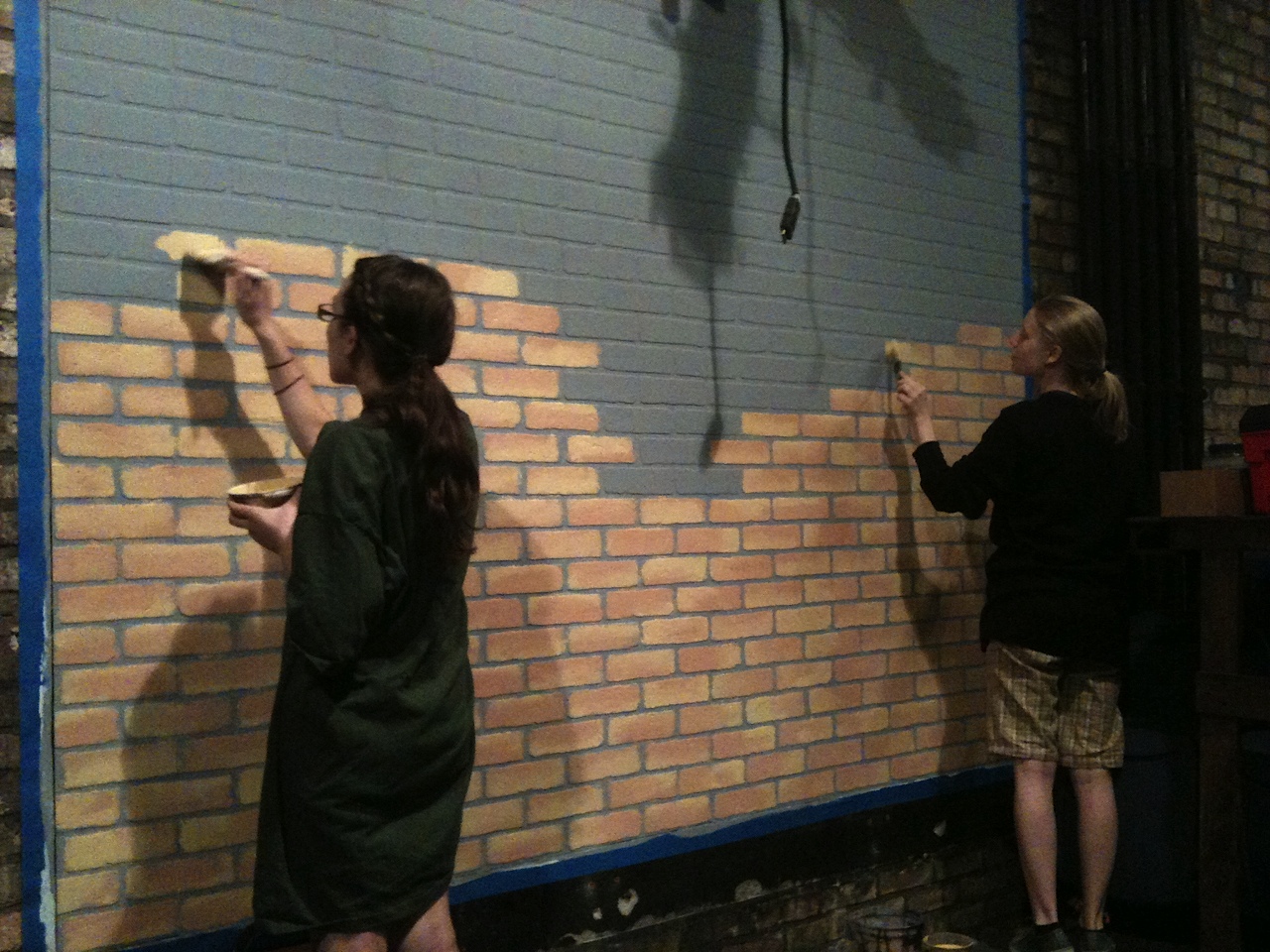 Lifeline Has New And Improved Faux Bricks – Lifeline Theatre